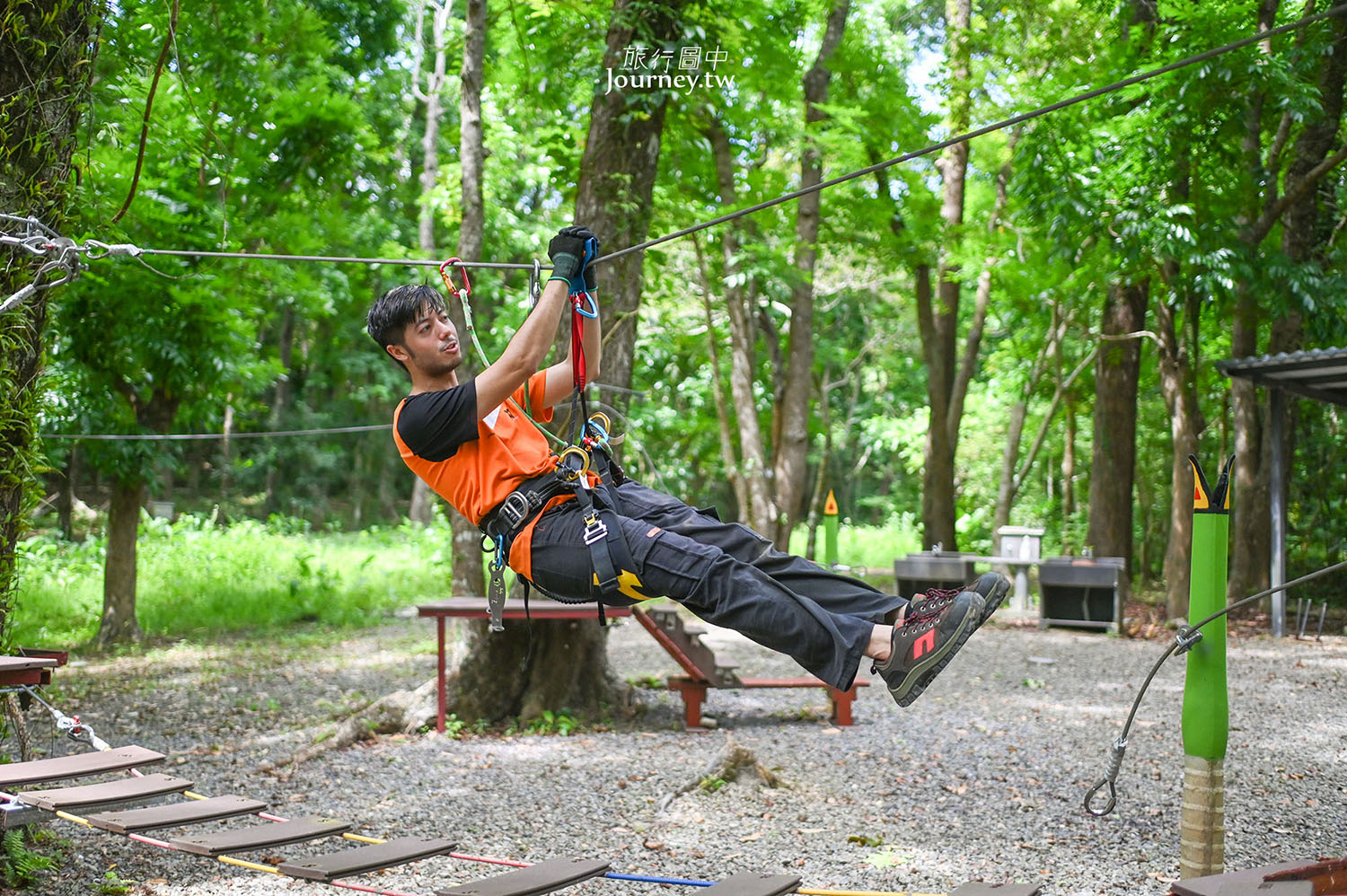 屏東、牡丹景點｜東源森林遊樂區/馨香森林・台灣第一座森林冒險樂園 2B Rope Park - 許傑,旅行圖中